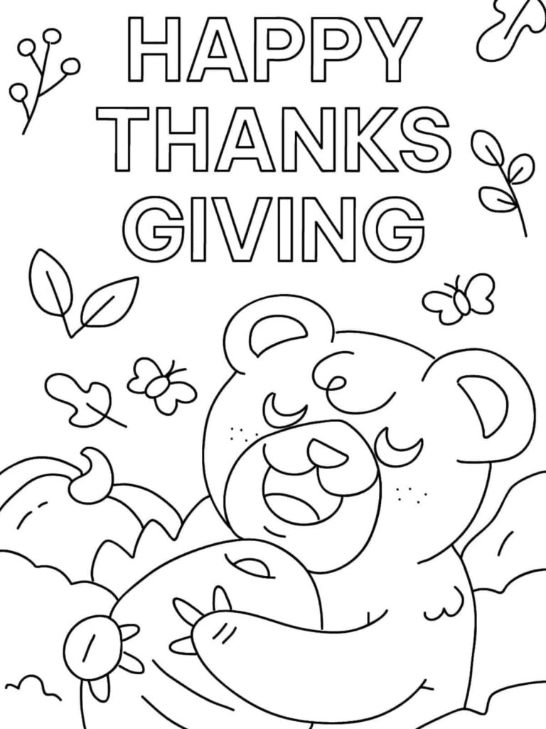 Las mejores 60 páginas para colorear del Día de Acción de Gracias para ...