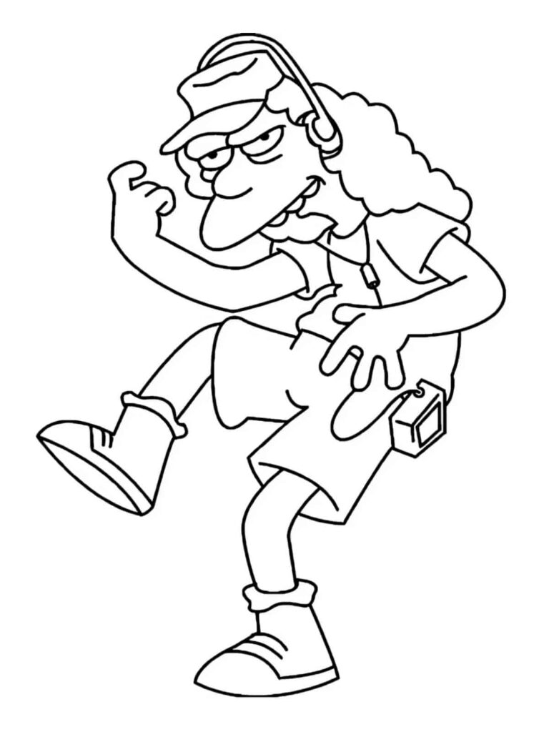 30+ Simpsons Coloring Pages For Kids 🎨🍩 - Coloringpagesforkids.net