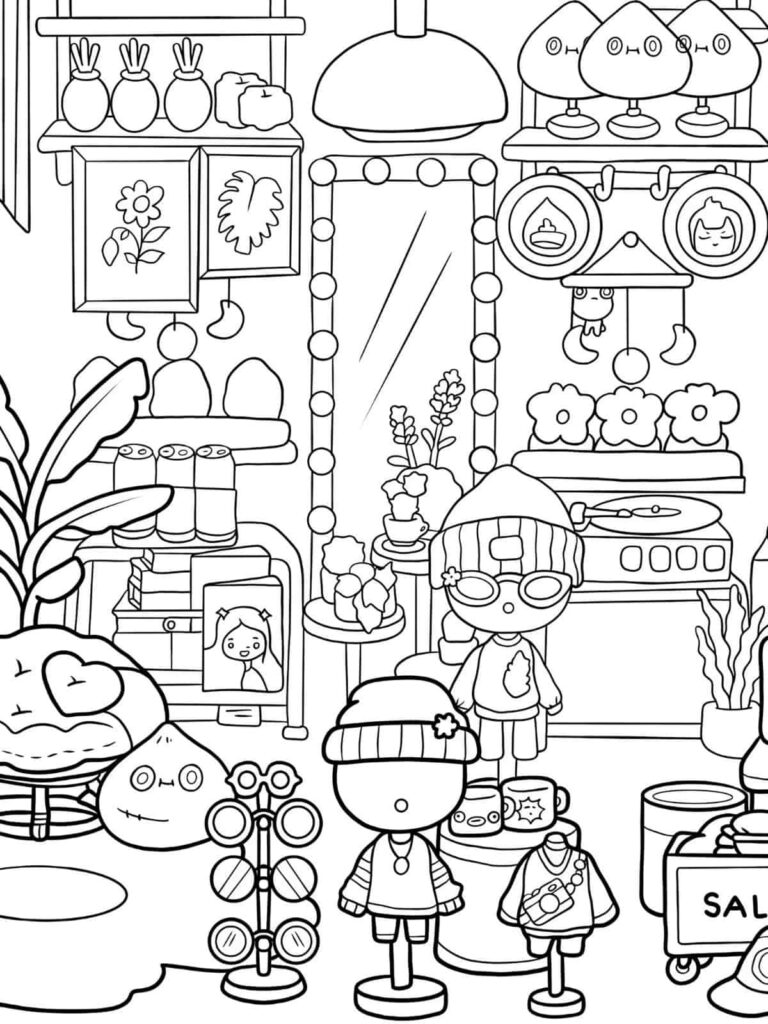 40+ ingyenesen nyomtatható Toca Boca színező oldal 🎨🌈 - Coloringpagesforkids.net