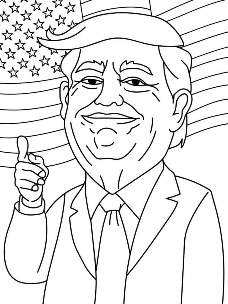 20+ Donald Trump Coloring Pages For Kids - Coloringpagesforkids.net