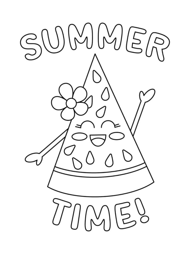 🎨🍉 30+ Free Watermelon Coloring Pages: Sweet Fruit Fun ...