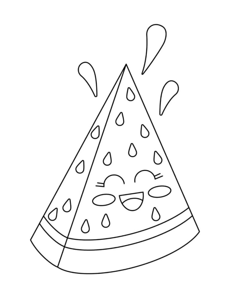 🎨🍉 30+ Free Watermelon Coloring Pages: Sweet Fruit Fun ...