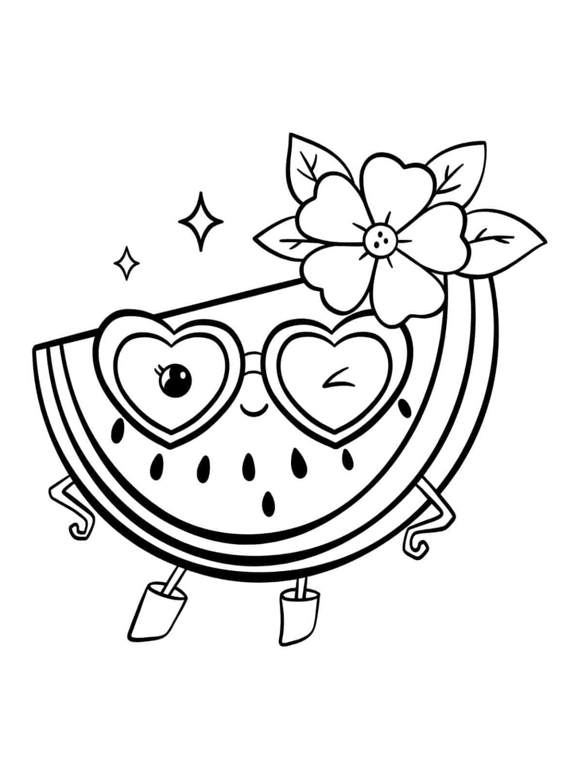 🎨🍉 30+ Free Watermelon Coloring Pages: Sweet Fruit Fun ...