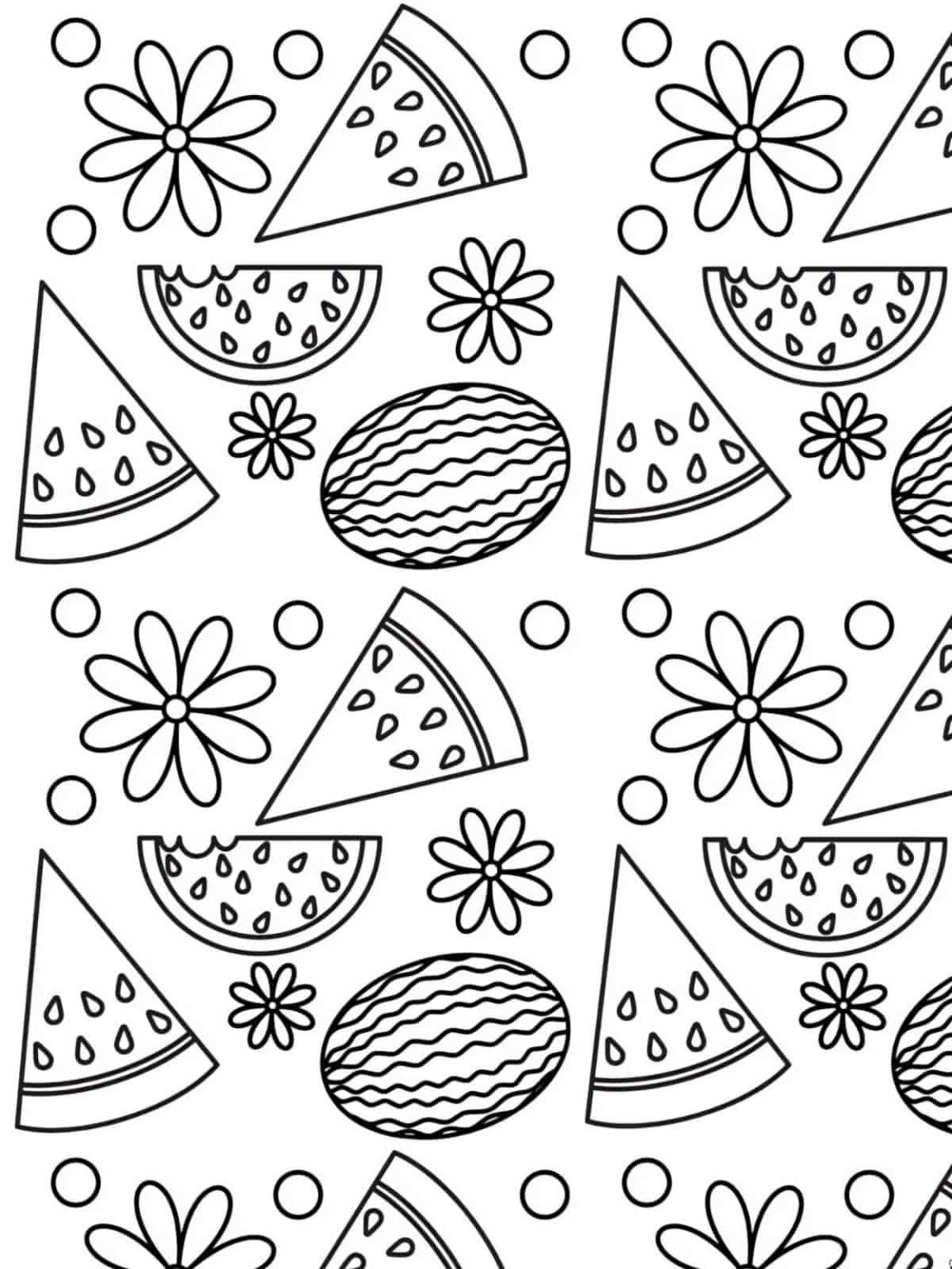 🎨🍉 30+ Free Watermelon Coloring Pages: Sweet Fruit Fun ...