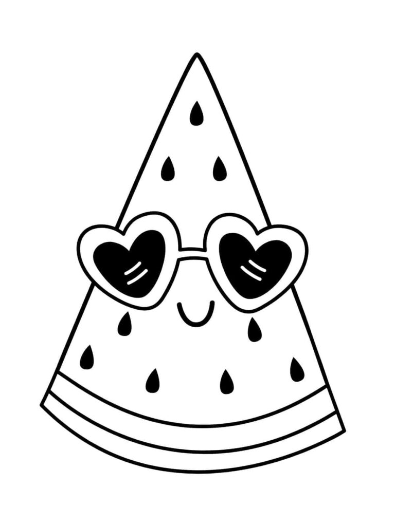 🎨🍉 30+ Free Watermelon Coloring Pages: Sweet Fruit Fun ...