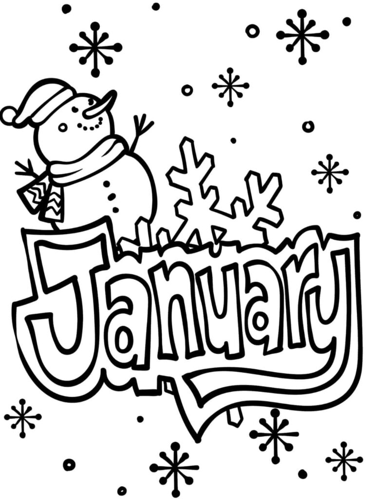 Top 30+ Free January Coloring Pages to Download 🎨🎆 ...