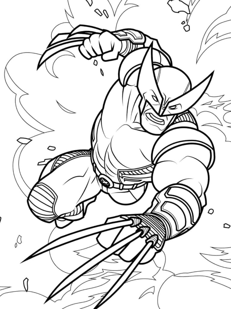 25+ PDF Wolverine Coloring Pages For Kids 🎨🦸 - Coloringpagesforkids.net