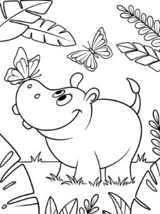 27+ Free PDF Hippo Coloring Pages 🦛🎨 - Coloringpagesforkids.net
