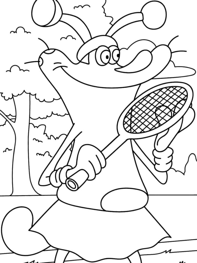 Free PDF Oggy and the Cockroach Coloring Pages 🐭🪳 ...
