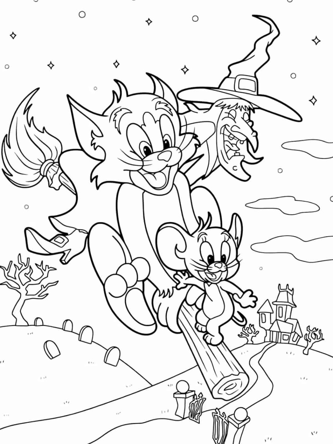 22+ Free PDF Tom and Jerry Coloring Pages 🐱🐭 - Coloringpagesforkids.net