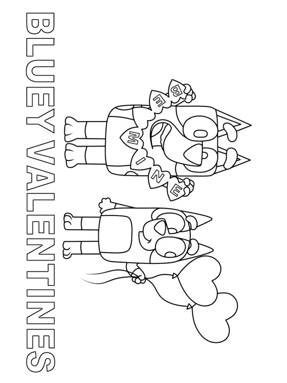 26+ Free PDF Bluey Valentine Coloring Pages - Coloringpagesforkids.net