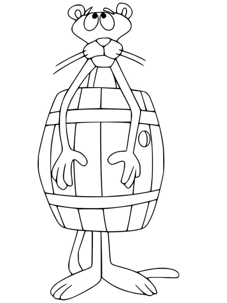 23+ páginas para colorear de la Pantera Rosa en PDF gratis 🐾🎨 ...