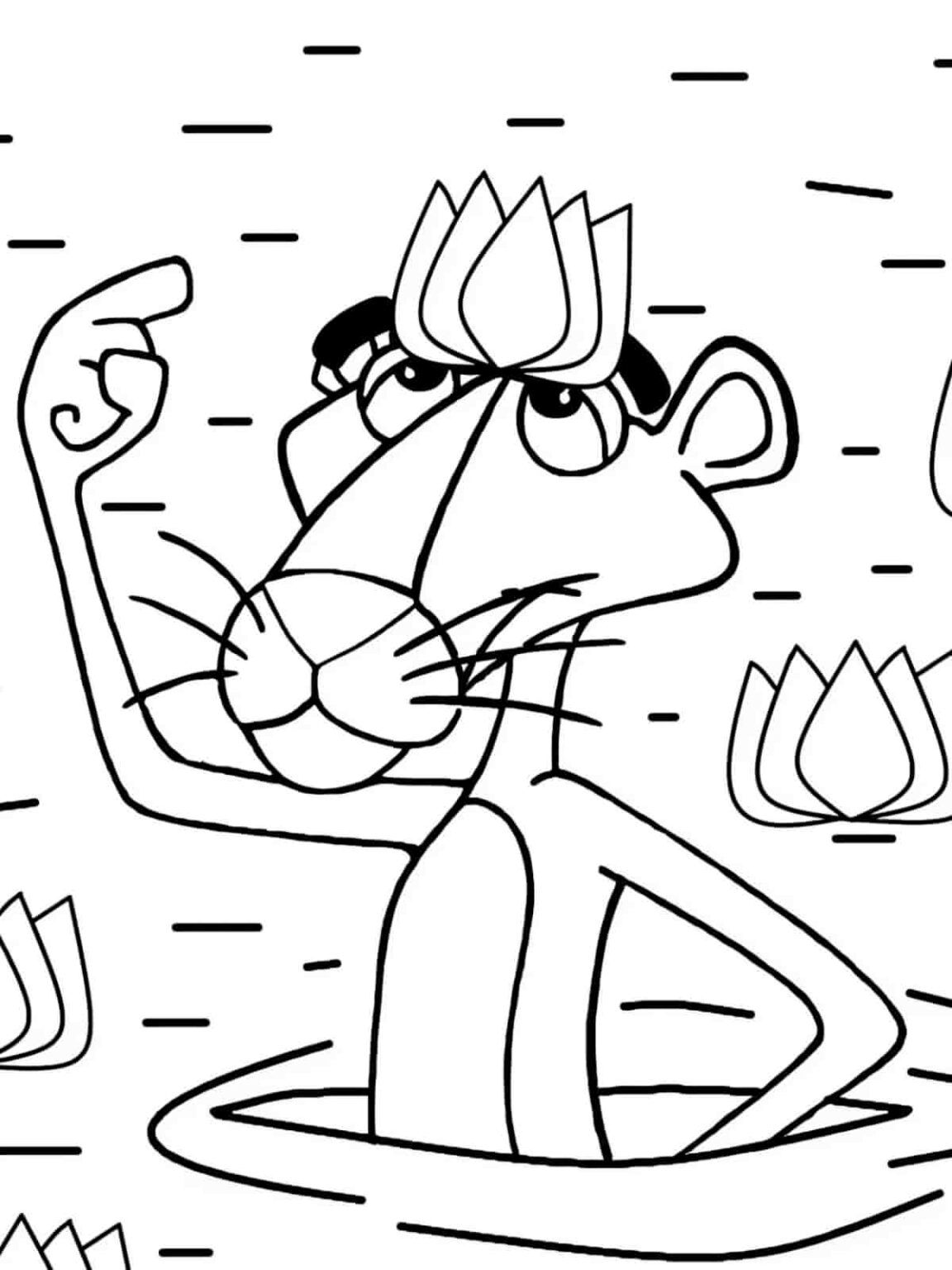 23+ Free PDF Pink Panther Coloring Pages 🐾🎨 - Coloringpagesforkids.net
