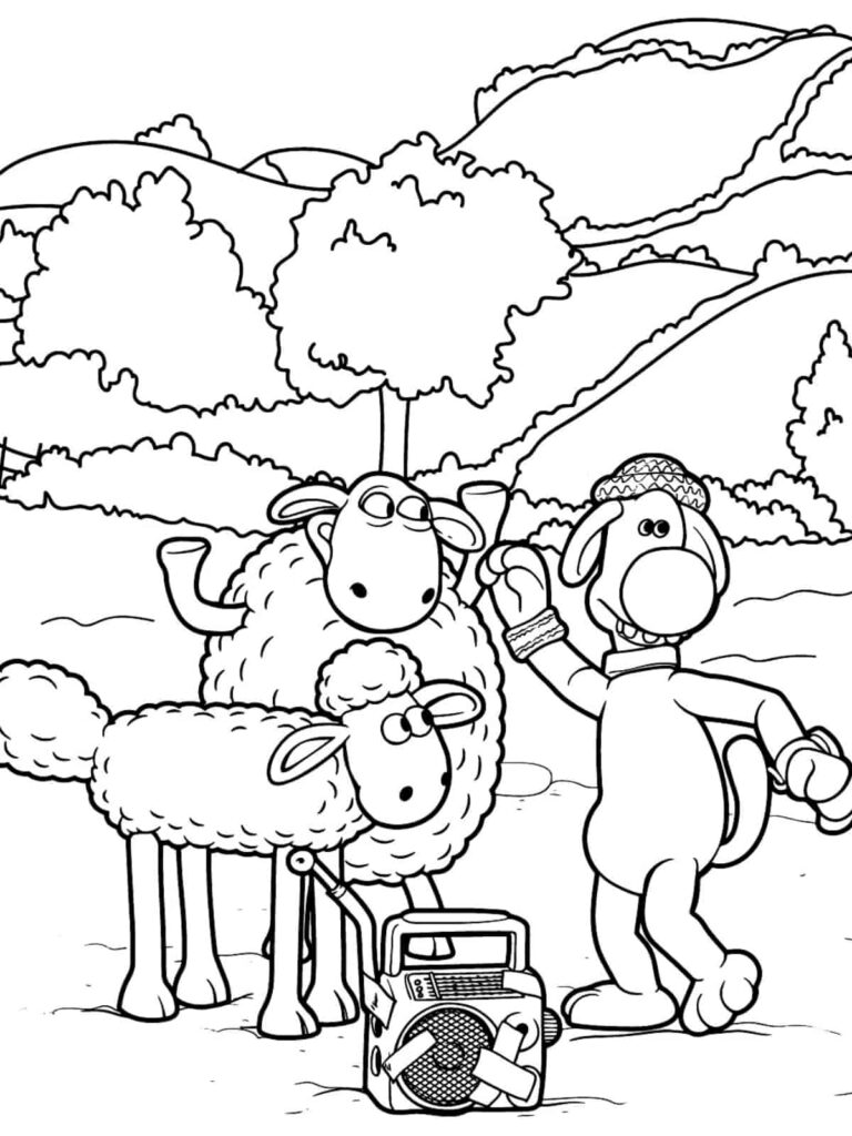 26+ Free PDF Shaun the Sheep Coloring Pages 🐑🧑‍🌾 - Coloringpagesforkids.net